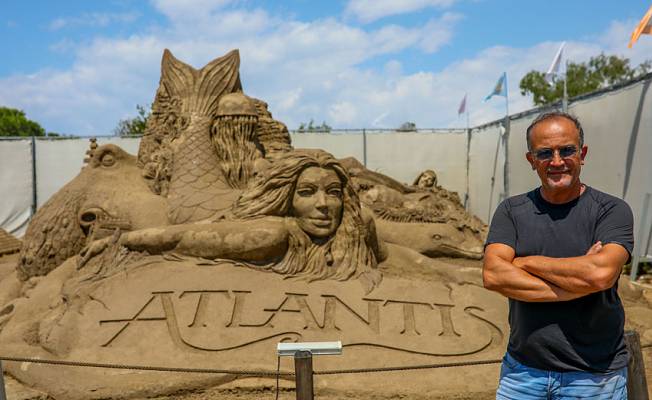 'Kayıp Şehir Atlantis', kum üzerinde yükseldi - Önce Vatan Gazetesi